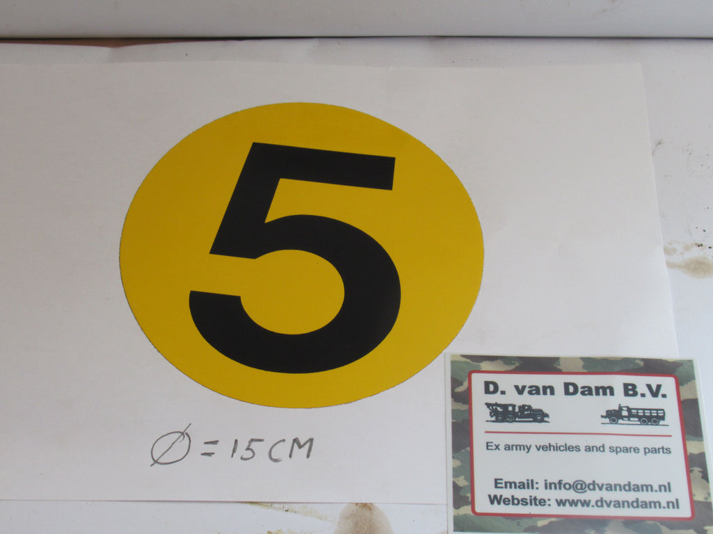 Sticker 5 Ton (15 cm) – D. van Dam B.V.